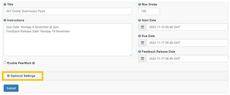 Create Turnitin Assignment Learning Technology Support