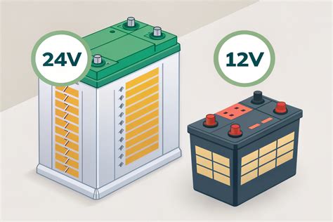 В чем разница между литиевыми батареями 12 В и 24 В