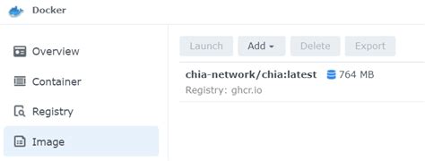 using official chia docker image on synology for harvester r chia