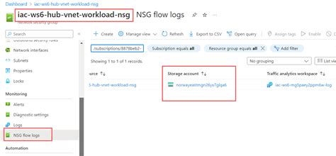 Lab 04 Log Network Traffic With Network Security Group Flow Logs Working With Azure Network