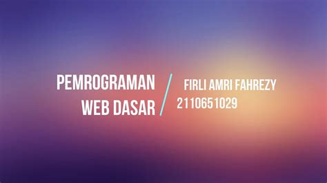 tutorial instalasi xampp pemrograman web dasar universitas