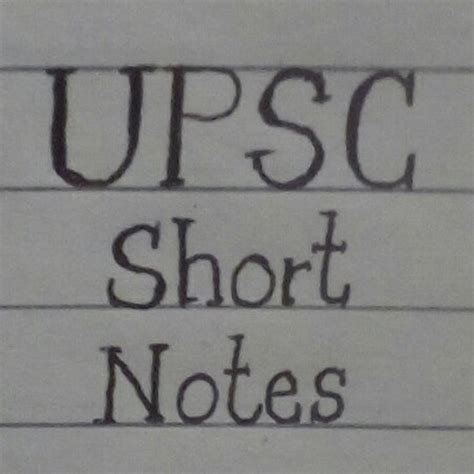 Upsc Short Notes Youtube