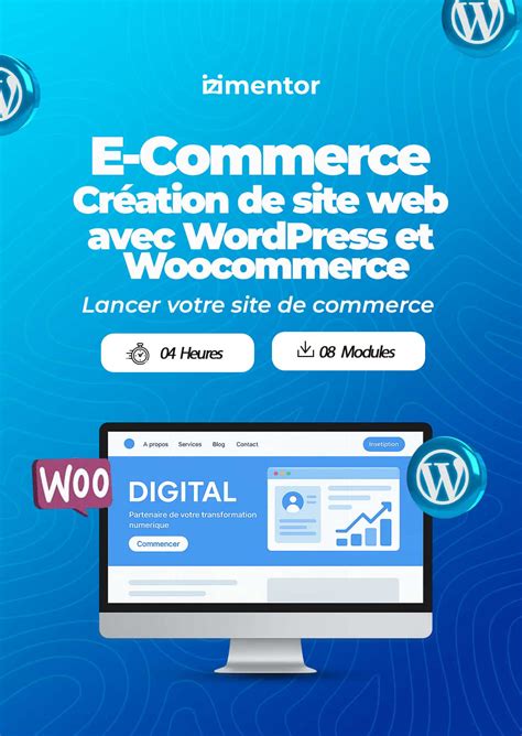 E Commerce Création De Site Web Avec Wordpress Et Woocommerce Izimentor
