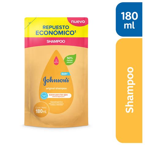 Repuesto Shampoo Bebé Johnsons Original 180ml