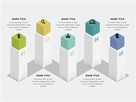 3d building zigzag powerpoint templates powerpoint free