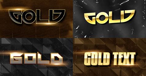 Gold Text Effect, Scene Generators ft. add & calligraphy - Envato