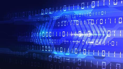 Premium Vector Bytes Of Zeros And Binary Units Pass Through The