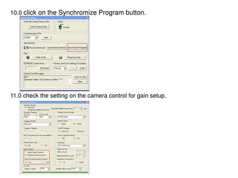 ppt connecting cv a1 camera and setting agc step by step guide