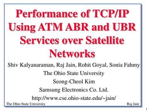 ppt performance of tcp ip using atm abr and ubr services over