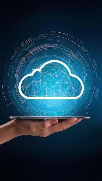 Cloud Synchronizing Between Devices Concept Virtual Screen Syncing