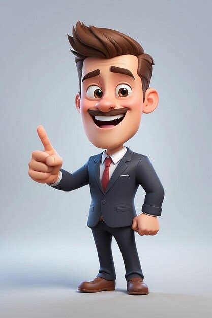 Premium Photo Man Pointing Finger Up Vector Icon Isolated