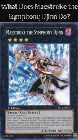 What Does Maestroke The Symphony Djinn Do Yugioh Cards Explained For