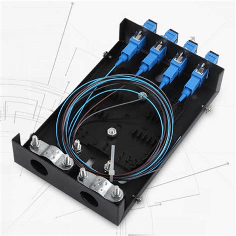 Full Loaded 4 Core Fiber Patch Panel Sc Lc Ftth Drop Cable Fiber Optic