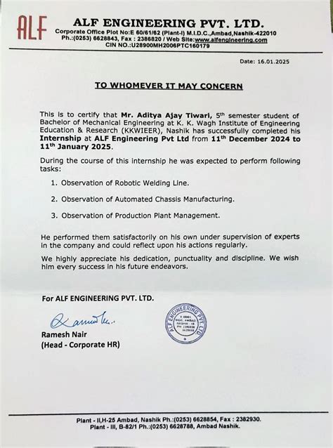 Internshipexperience Manufacturing Automotiveindustry