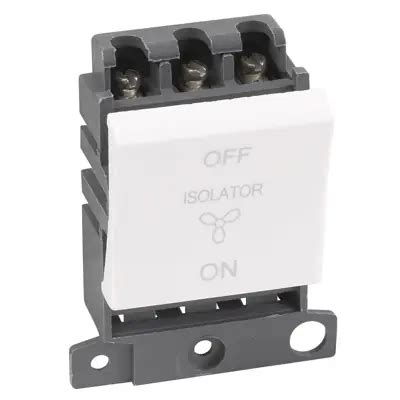 Click Scolmore MD020PW Minigrid 10A Triple Pole Fan Isolation S Go Sparky