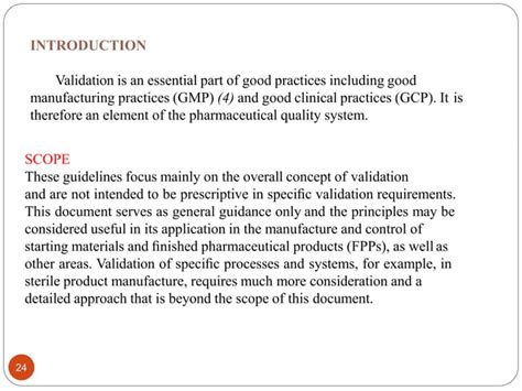 Ich And Who Guidelines On Validation Pptx