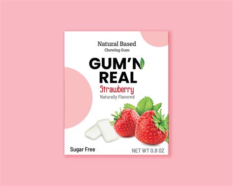 Natural Chewing Gum Packaging Design Behance