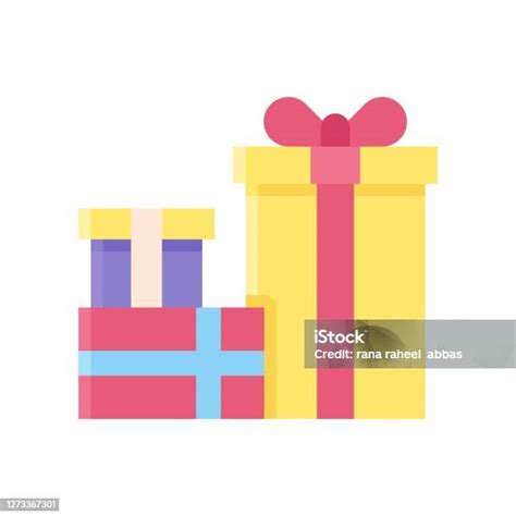 기프트 박스 관련 기프트 박스와 리본 활 벡터를 플랫 스타일로 놀라움에 대한 스톡 벡터 아트 및 기타 이미지 놀라움 벡터