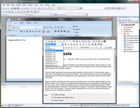 componentone editor for winforms