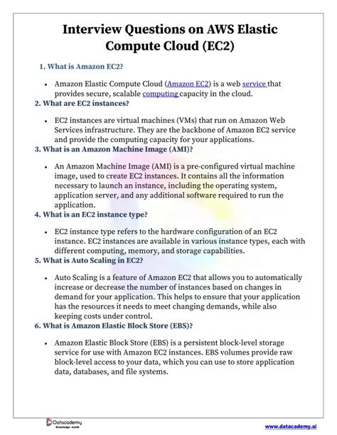 ppt interview questions on aws elastic compute cloud ec2 powerpoint presentation id 11993783