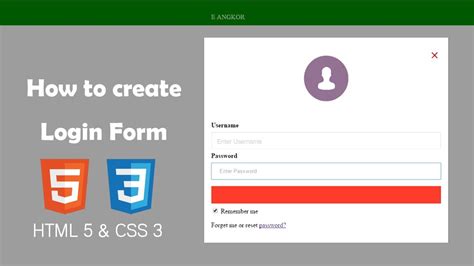 Html How To Create Professional Form Login And Beautiful Youtube