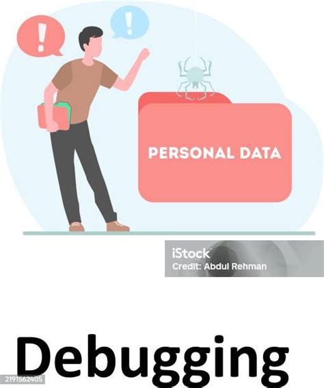 쉽게 수정하거나 편집할 수 있는 디버깅 벡터 일러스트레이션 디버깅에 대한 스톡 벡터 아트 및 기타 이미지 디버깅 벡터 세로 구도 Istock