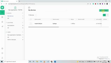 Iot Project Using Esp32 Nodemcu Network With Blynk App 2022 17 Steps