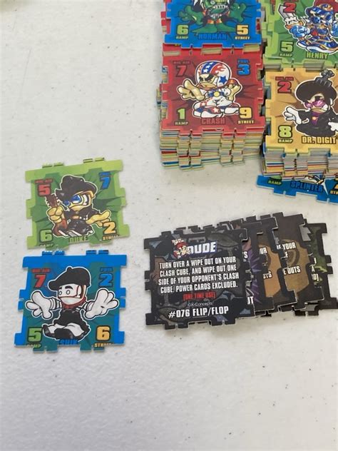 Tech Deck Dudes Clash Cube Cards Lot Of 102 Ebay
