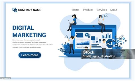 문자와 디지털 마케팅의 현대 평면 디자인 개념 웹 배너 콘텐츠 전략 인포 그래픽 방문 페이지 웹 템플릿에 사용할 수 있습니다 플랫 벡터 일러스트레이션 개념에 대한 스톡 벡터