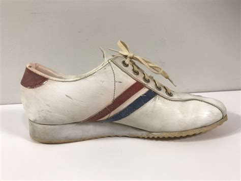 Vintage Cheerleader Shoes 1980 Red White Blue Megapho Gem
