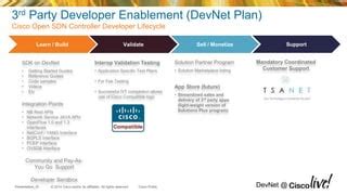 Show And Tell Building Applications On Cisco Open SDN Controller PPT