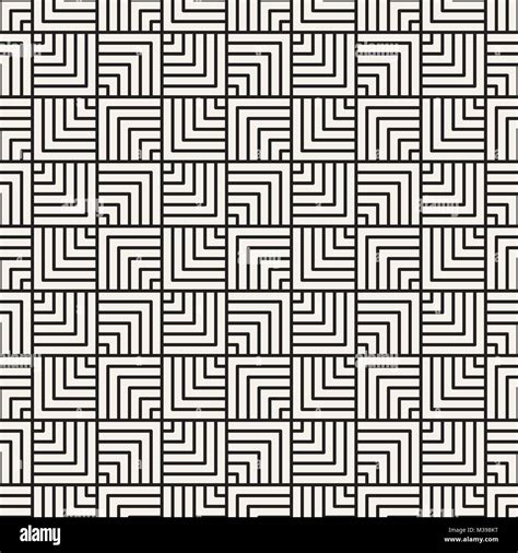 Vector Seamless Lattice Pattern Modern Stylish Texture With Monochrome Trellis Repeating