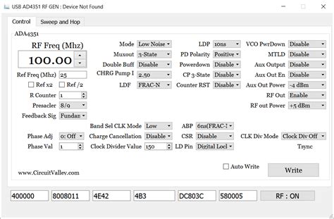 Embedded Engineering Diy Open Source 4 4ghz Rf Signal Generator Adf4351 Usb Cross Platform Qt 5