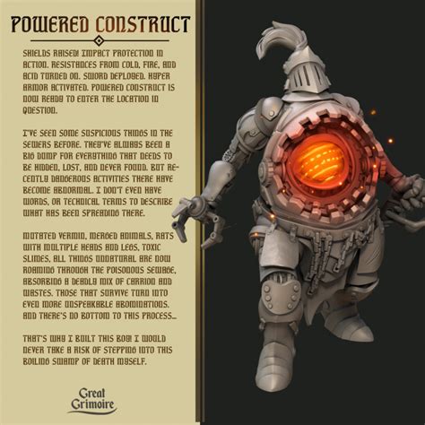 3d Printable Powered Construct By Great Grimoire