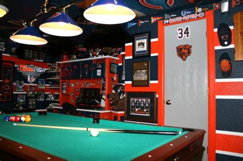 The Chicago Bears Cave Man Cave Basement Man Cave Bar Man Cave