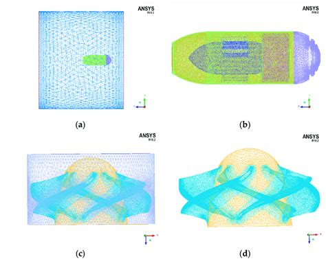 Surface Grids Of The Static Fluid Domain And The Dynamic Fluid Domain Download Scientific