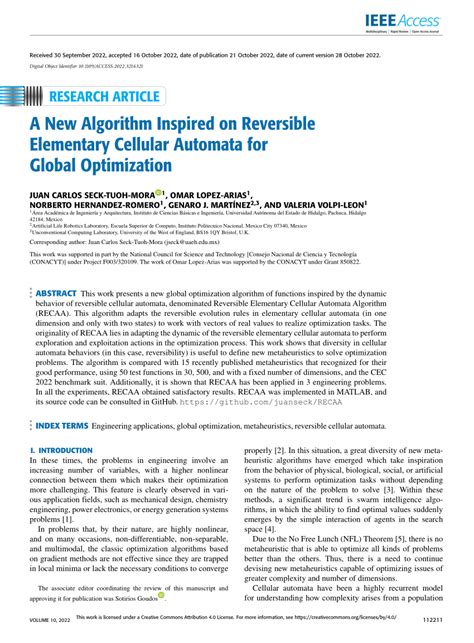 pdf a new algorithm inspired on reversible elementary cellular