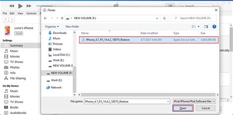 how to restore iphone with ipsw file on windows 10 8 7 pc