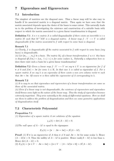 Eigenvalues And Eigenvectors Ppt Physics Science