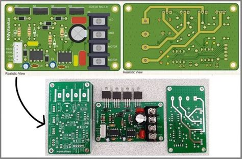 Top DC Motor Speed Controller Circuit Using Custom Made PCBs