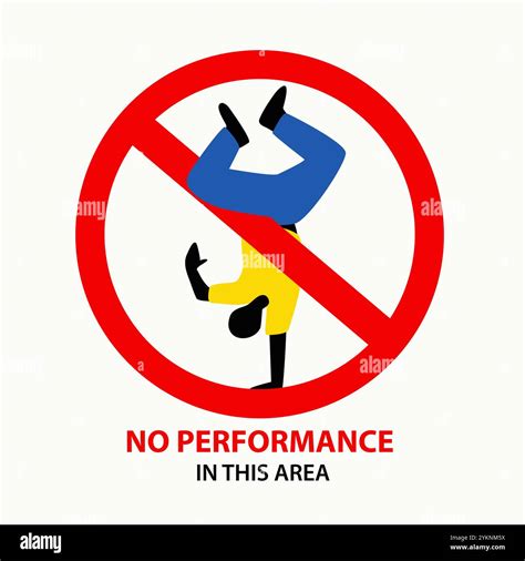 Stop Sign Icon No Dance Concept No Performance On Bus Train Flight Public Area Tourist