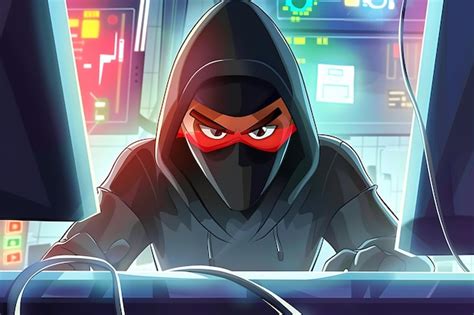 A Silhouette Of A Hacker Behind A Computer Representing Cybersecurity Threats And Digital