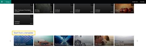Microsoft Sway Templates