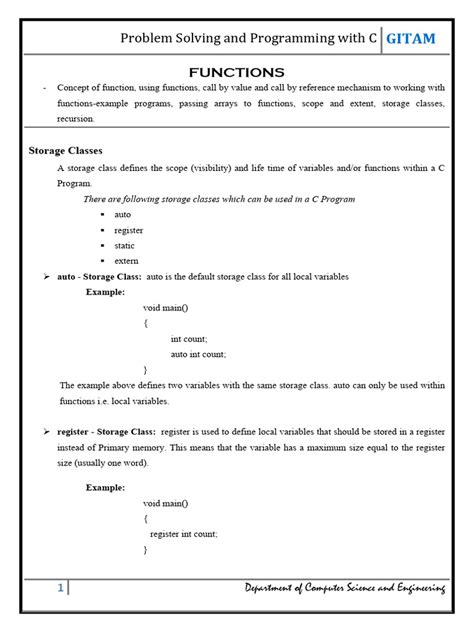 Functions6 Pdf Scope Computer Science Variable Computer Science
