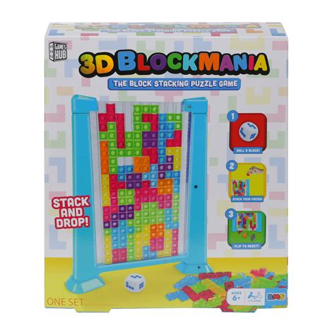 Games Hub® 3d Blockmania Stacking Puzzle Game Set At Hamilton Place In