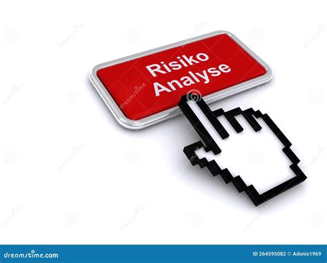 Risiko Analyse Button On White Stock Illustration Illustration Of