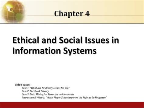 Chapter 4 Ethical And Social Issues In Information Systems Pptx