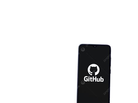 Launch Screen Of Github App Featuring Logo Displayed On Black Social