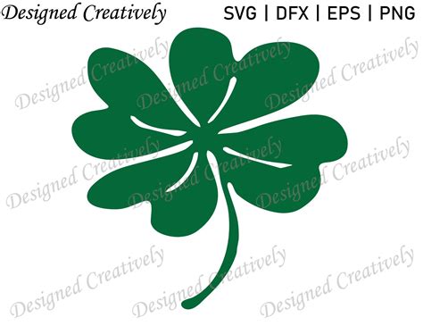 Kleeblatt Svg Vier Blatt Klee Svg Lucky Klee Svg St Etsy