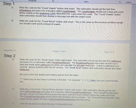 Solved 1 Create A New Project Called String Manipulation 2 Chegg Com